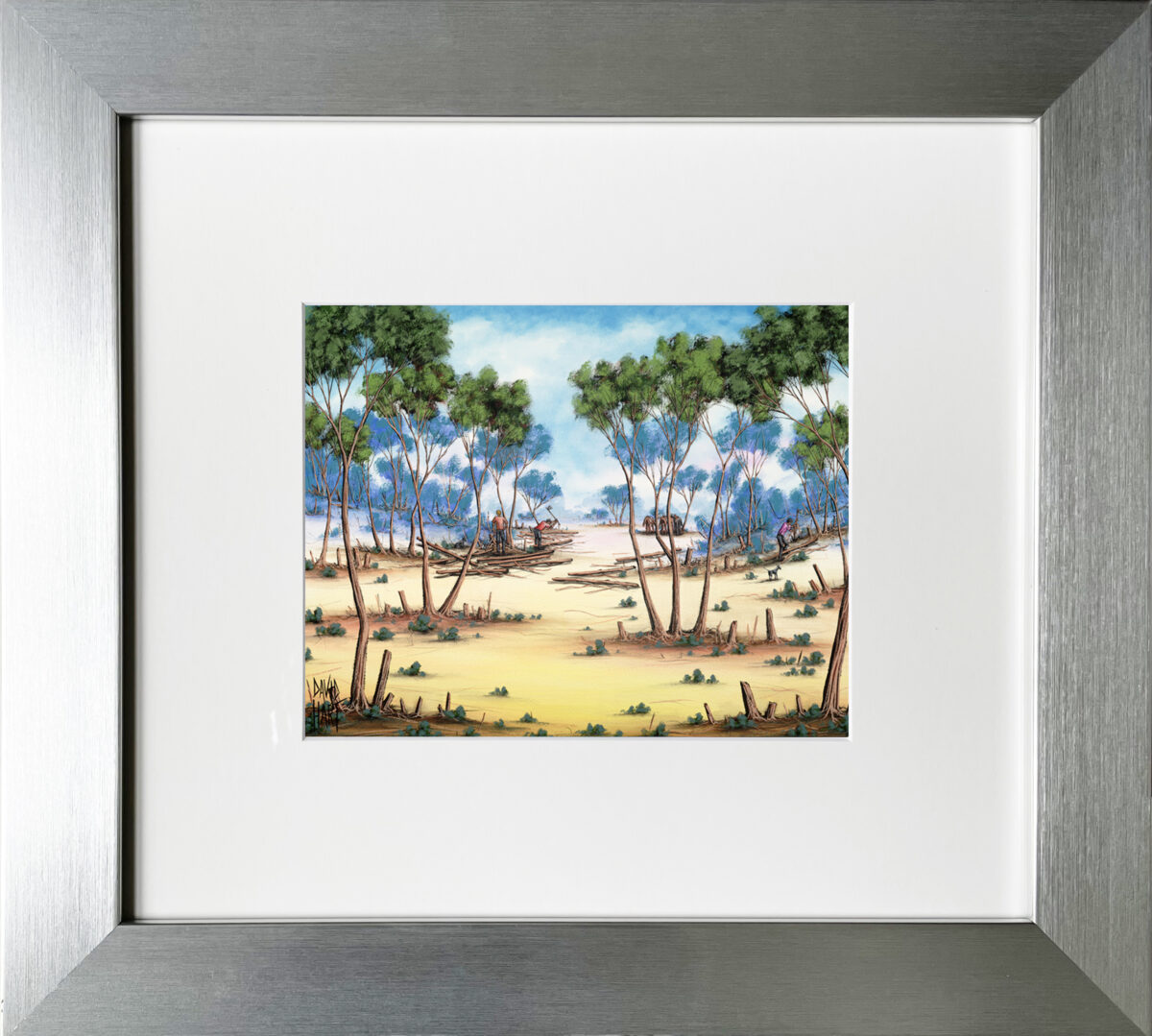 Cutting Fence Posts - David Hart