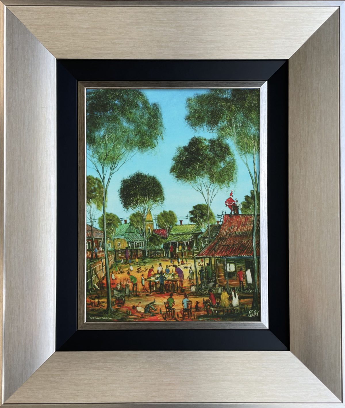 Pro Hart Giclée – Bushtown Christmas - David Hart