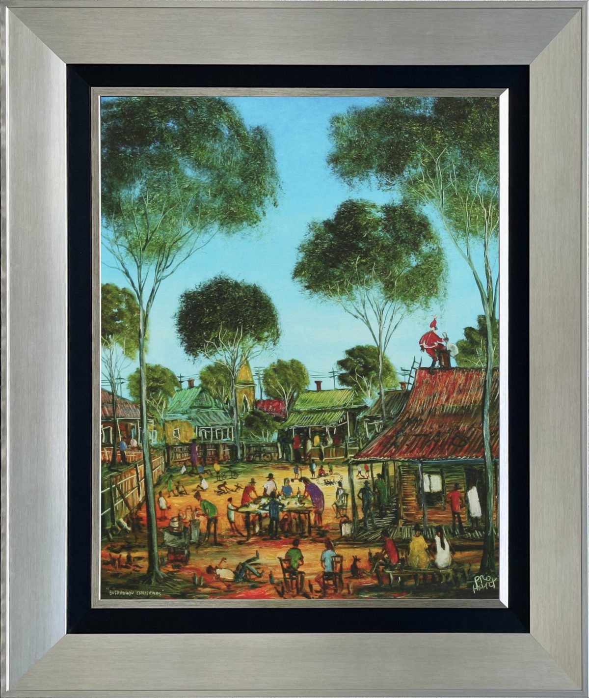 Pro Hart Giclée – Bushtown Christmas - David Hart