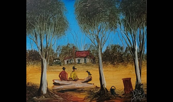 Pro Hart Artwork - David Hart