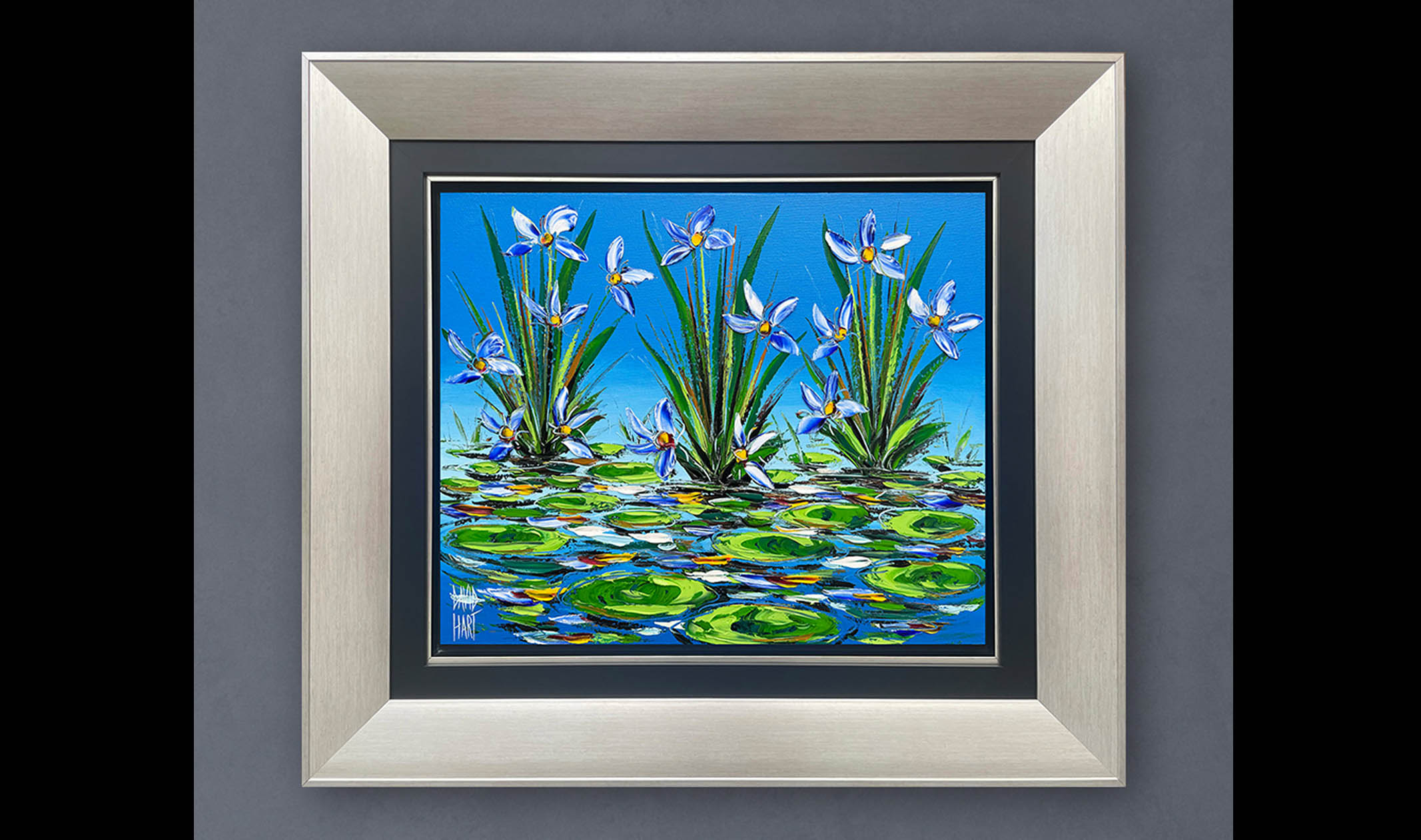 Reflections with Lilies - David Hart