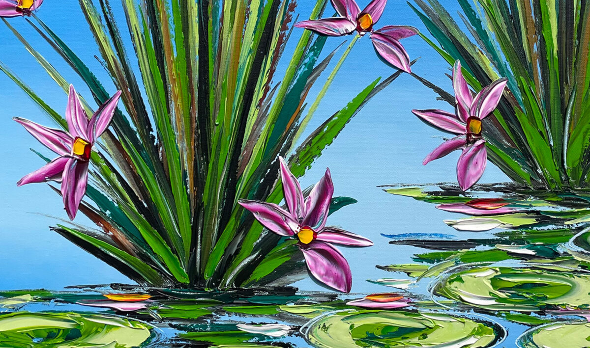 Reflections & Lilies - David Hart
