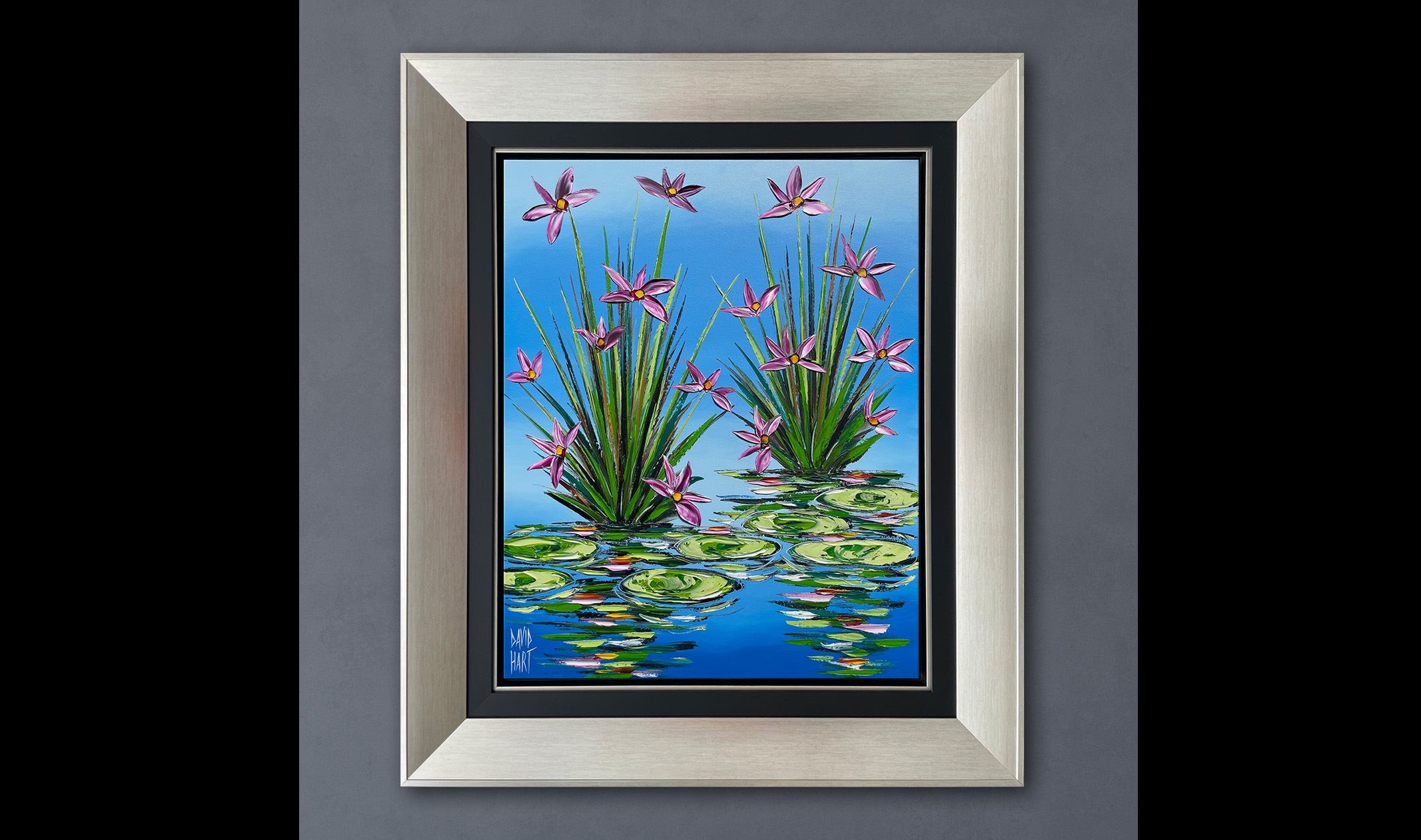 Reflections & Lilies - David Hart
